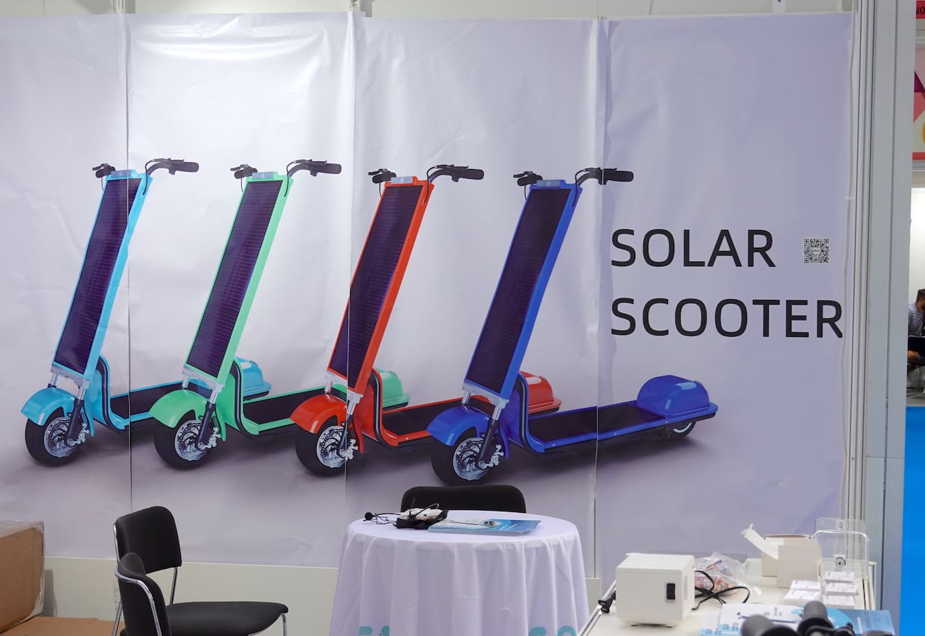 This awesome solar-powered electric scooter never needs a charge