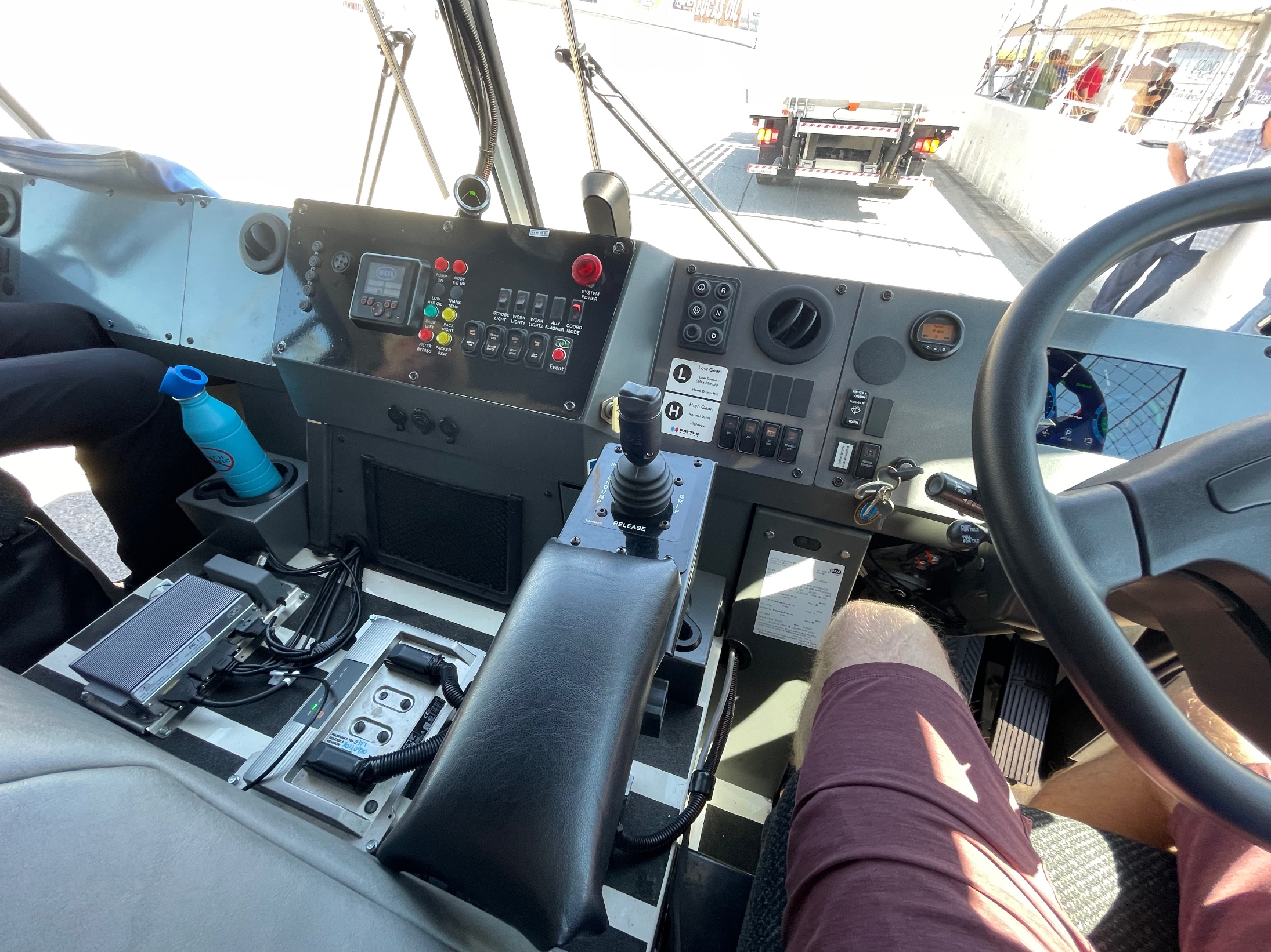 We drove Battle Motors' awesome electric garbage truck on a racetrack
