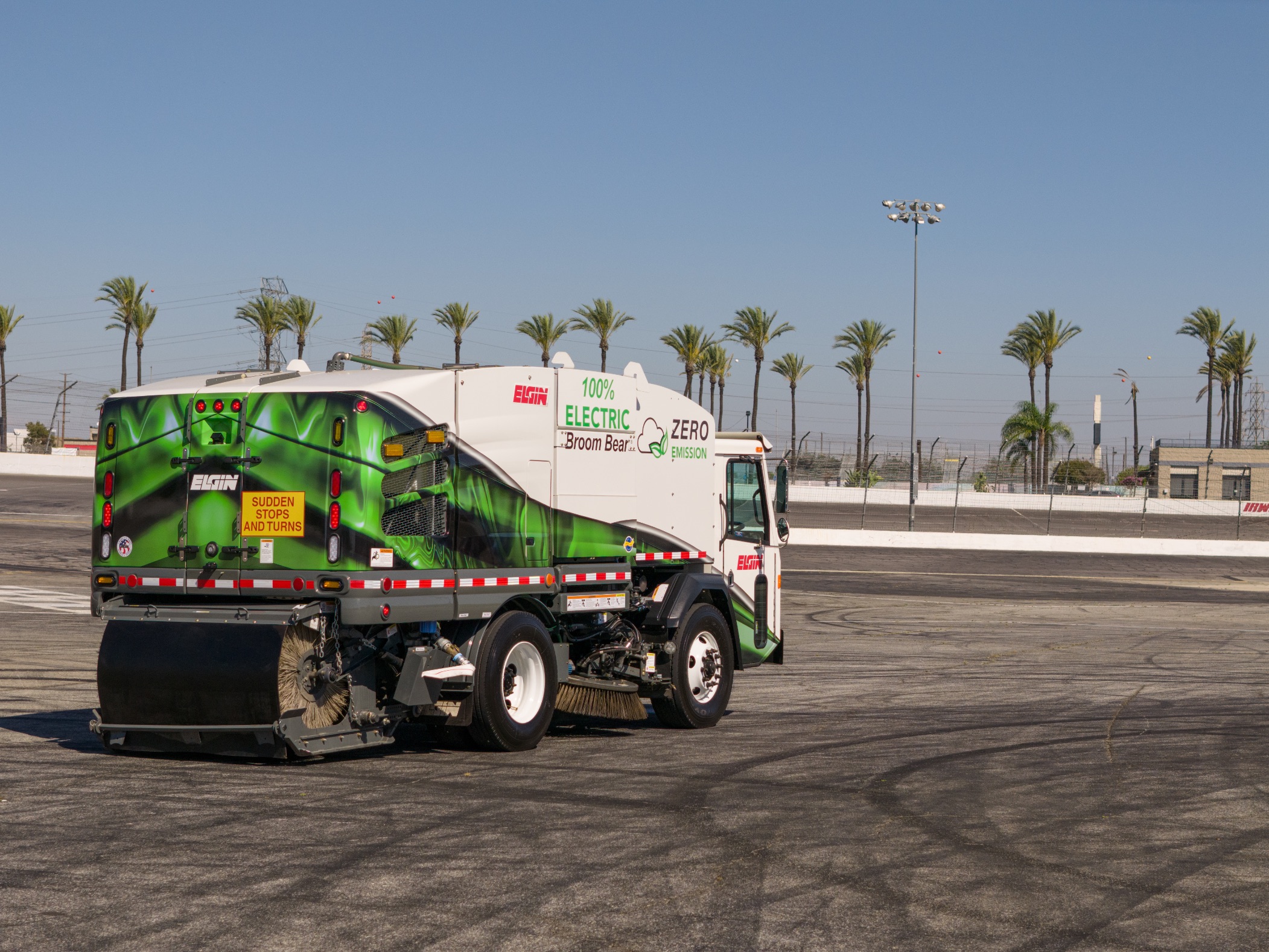We drove the first all-electric street sweeper in the US, coming to LA soon