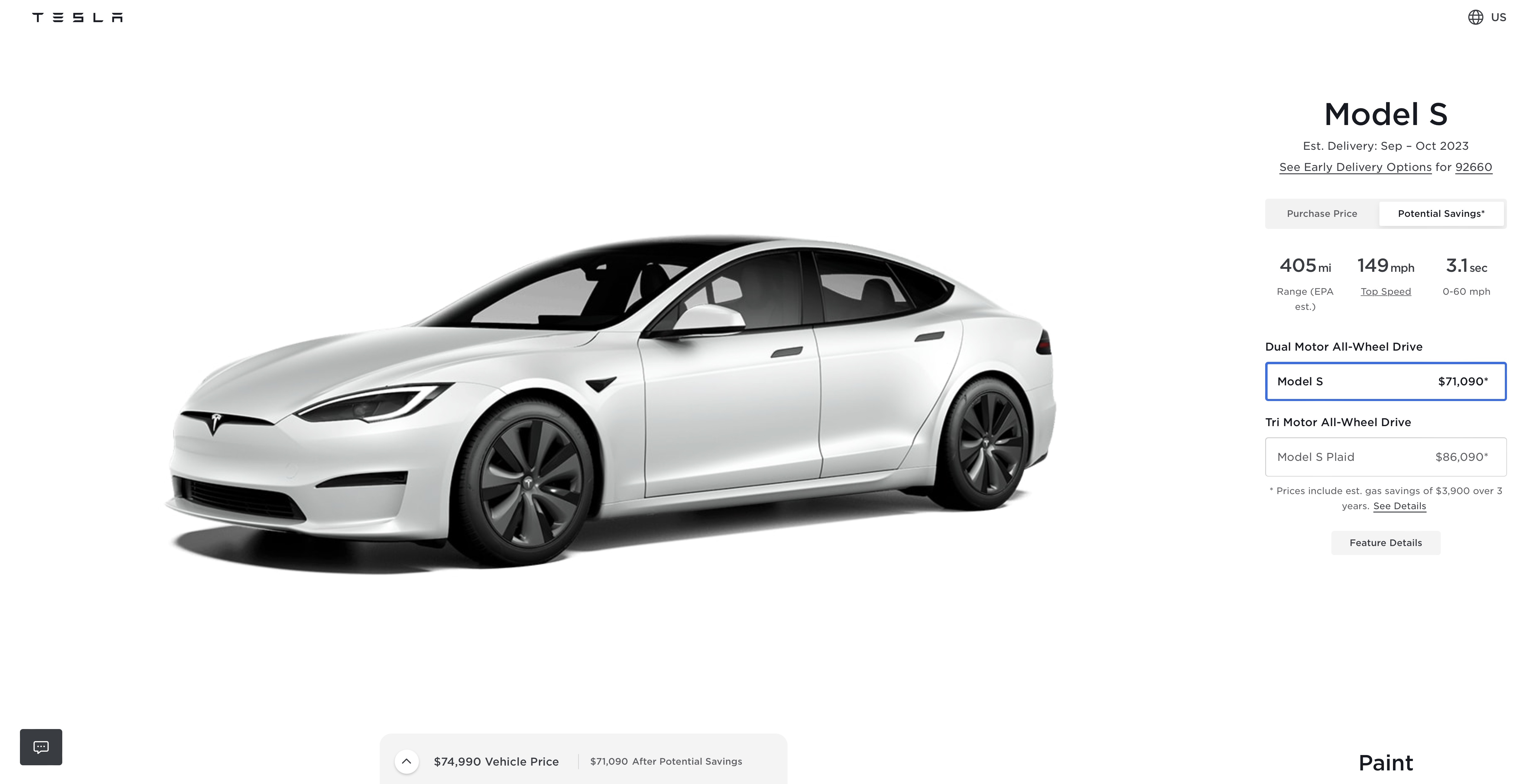 Tesla drops price of Model S/X, Model X now qualifies for US tax credit ...