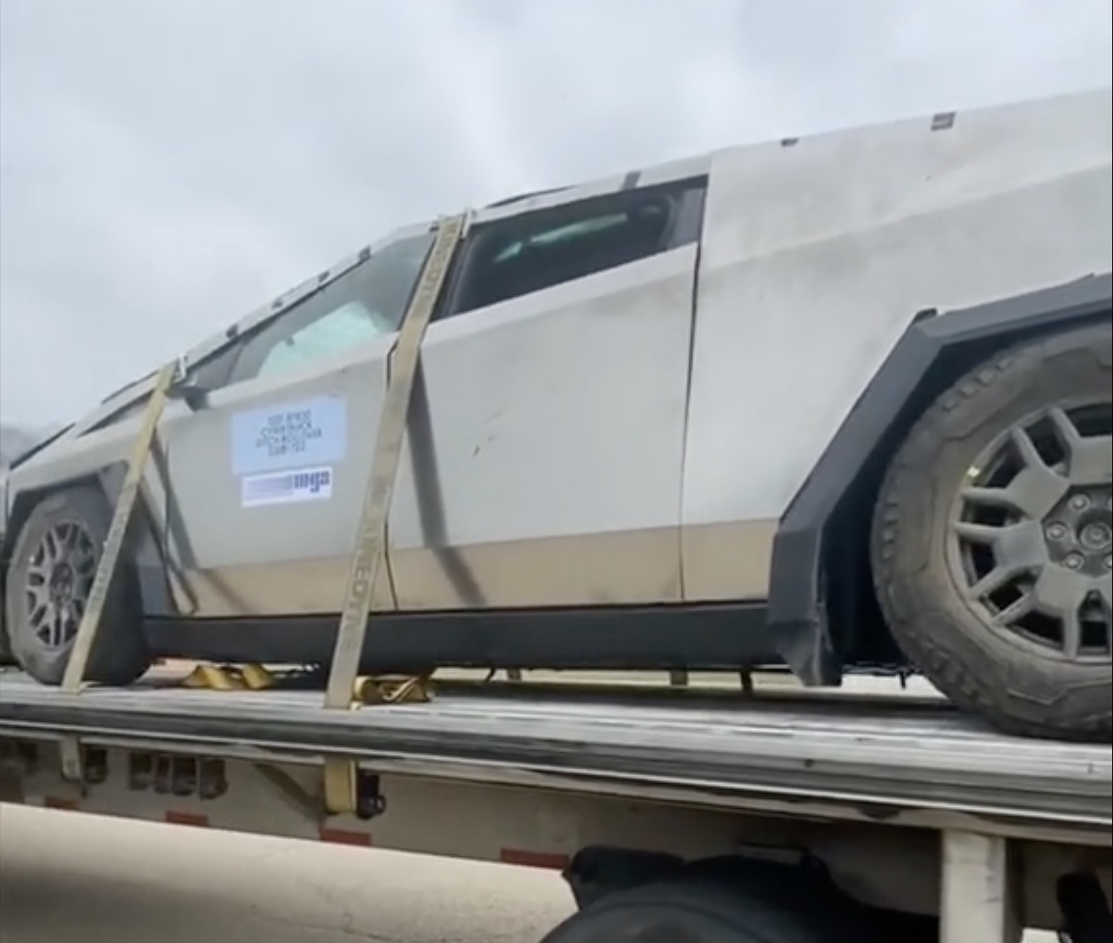 See what a Tesla Cybertruck looks like after crashing into a ditch ...