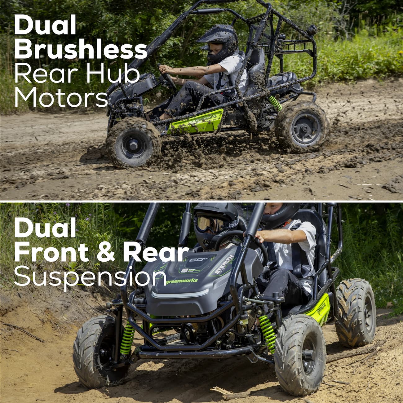 Greenworks unveils go-kart, UTV, and e-bikes for its tool batteries