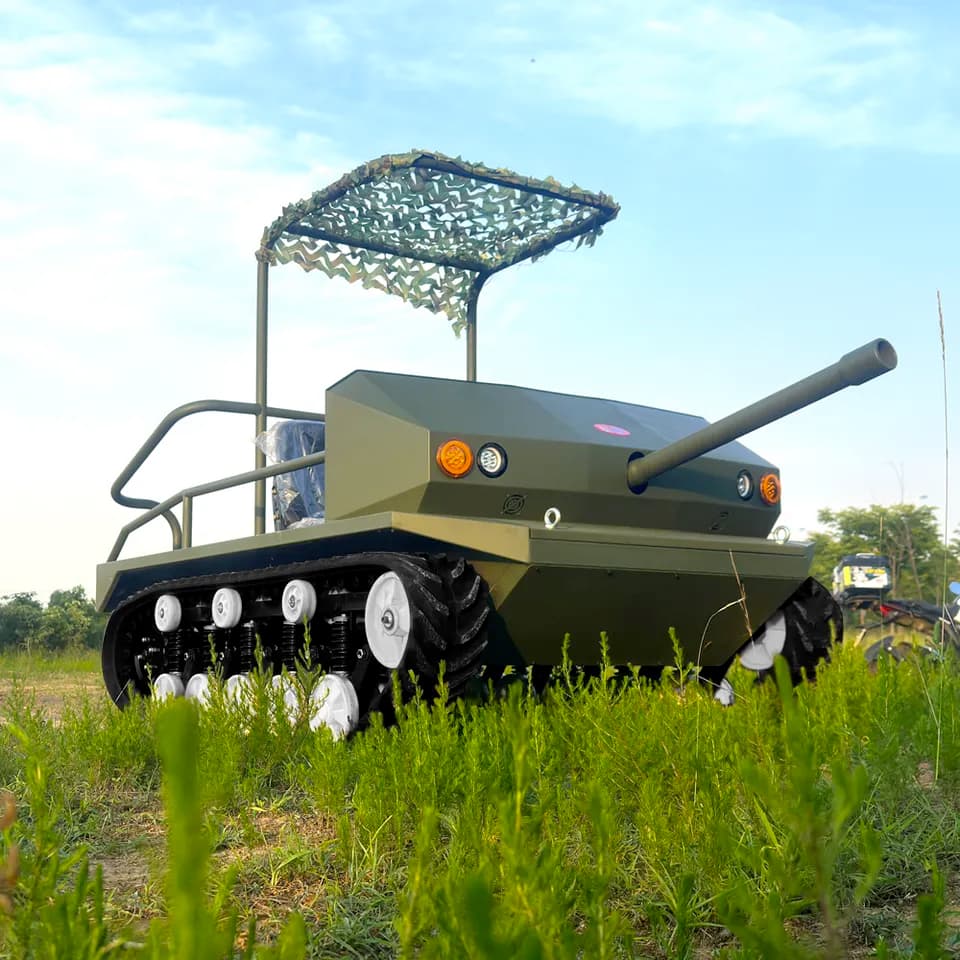 This $3,000 electric battle tank from China is a yard toy for adults