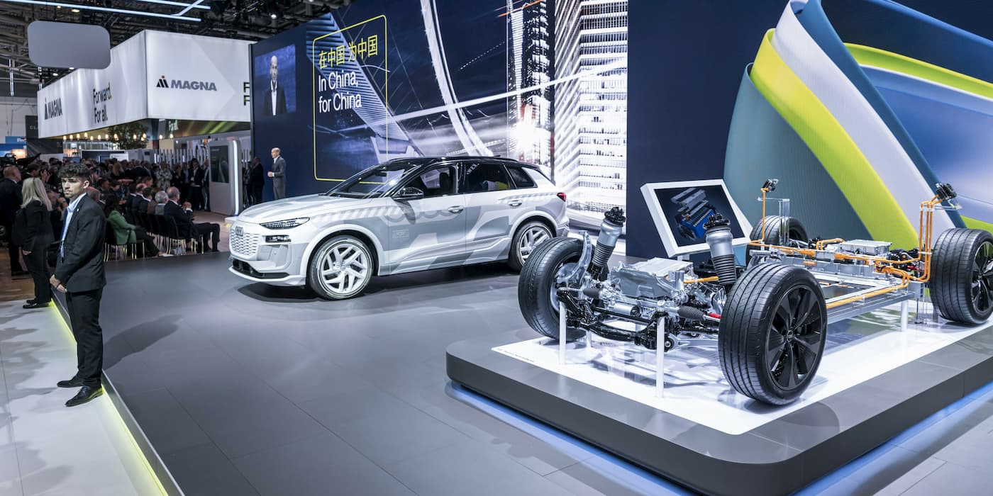 Audi builds first electric motor for new EV platform with Porsche