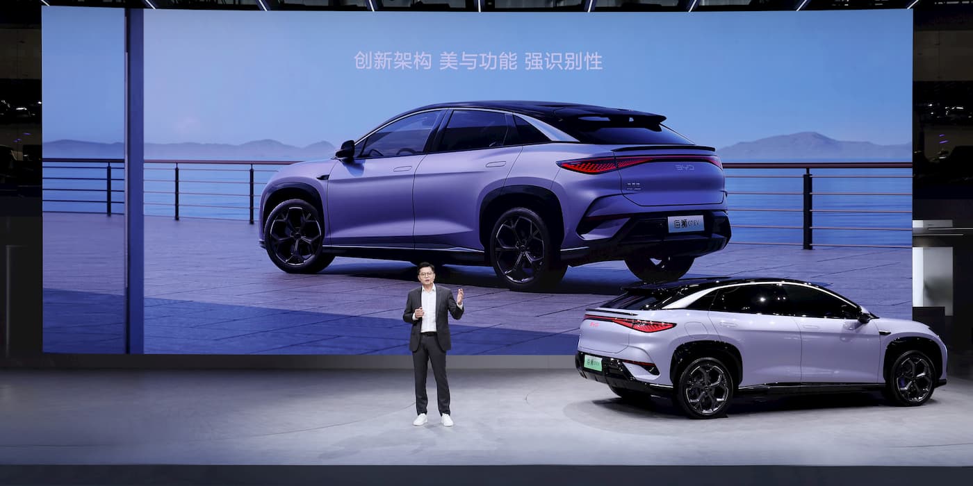 BYD unveils Sea Lion 07 its first mid-size EV SUV, as gap with Tesla ...