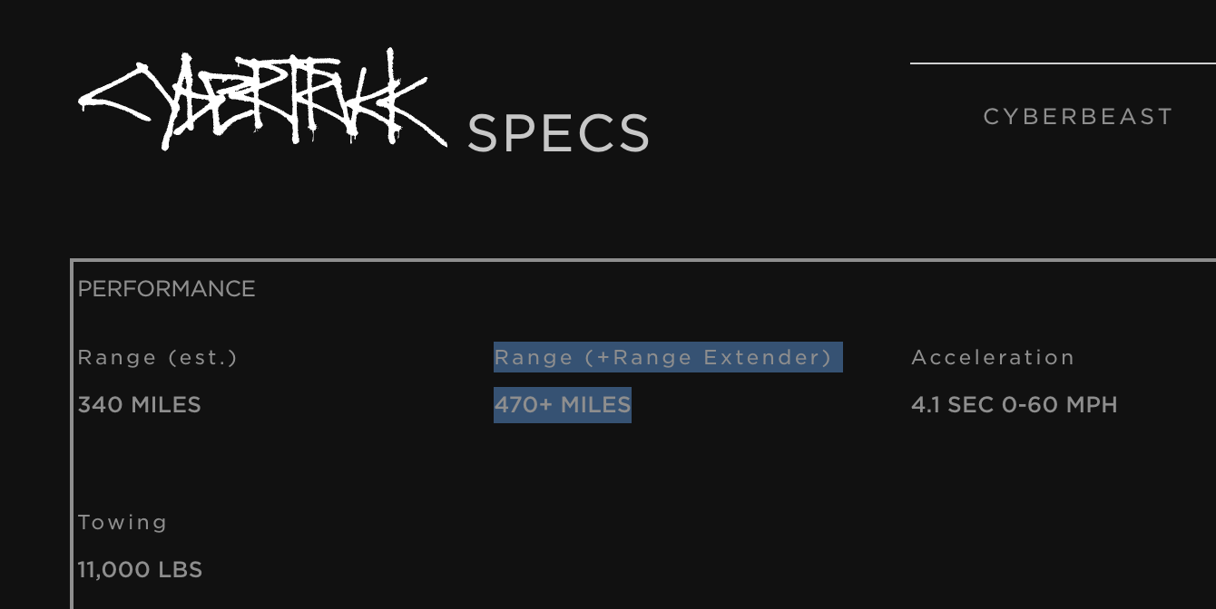 Tesla Cybertruck Range Extender option is just the beginning... | Electrek