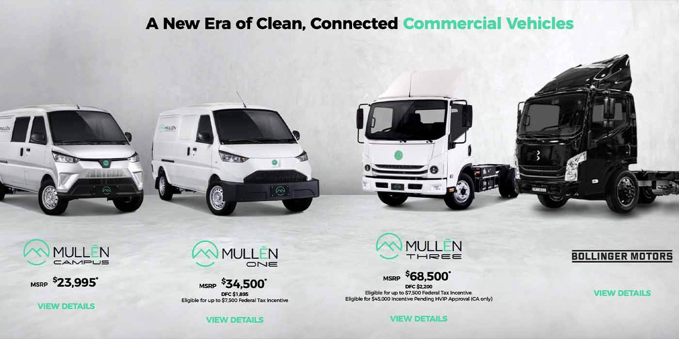 Mullen electric trucks earn CARB certification, qualify for savings
