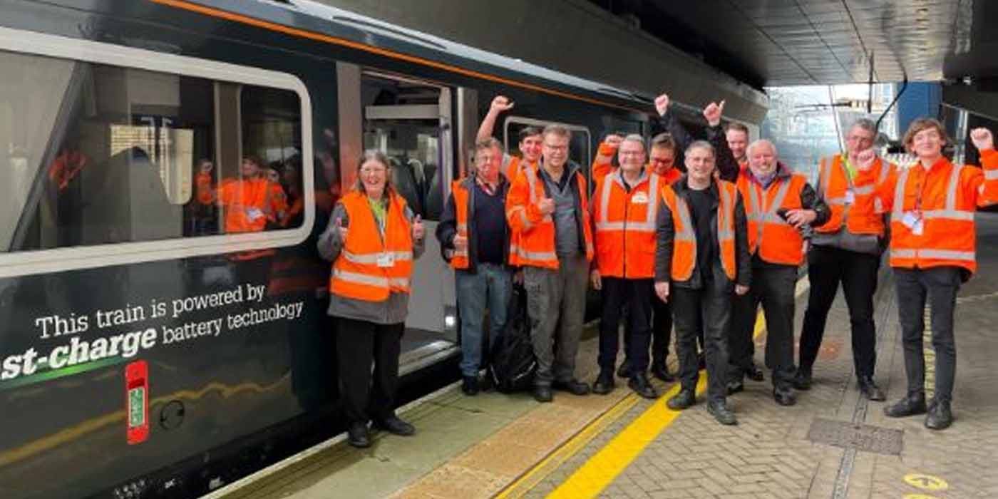 Great Western Railway's battery-electric train breaks UK record