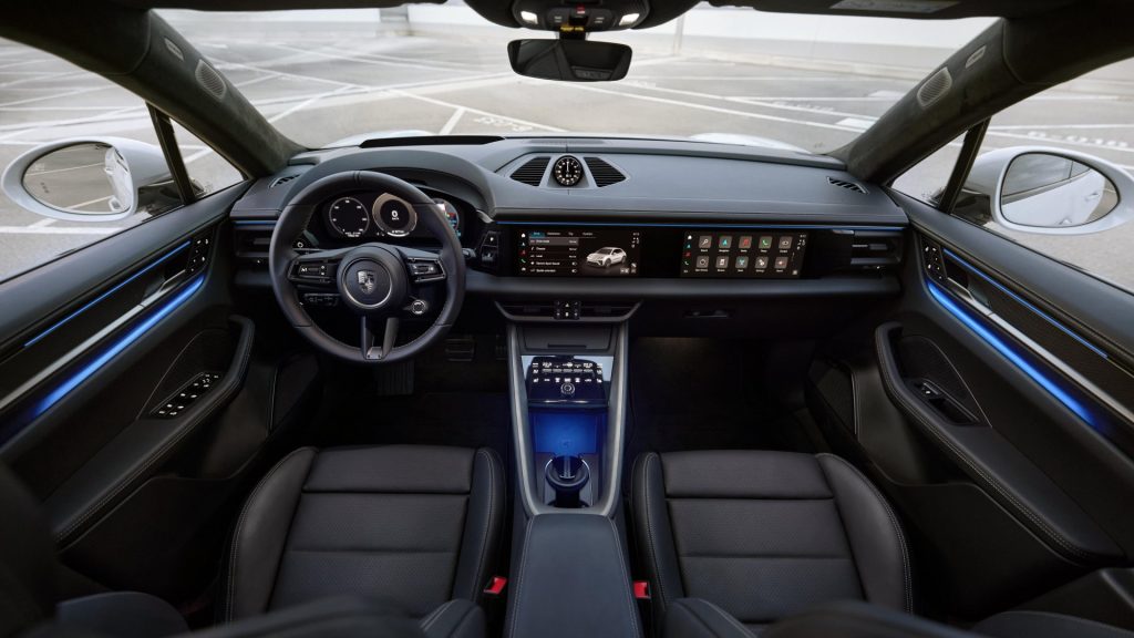 Porsche Macan Turbo EV spotted in the US flaunting sleek curves