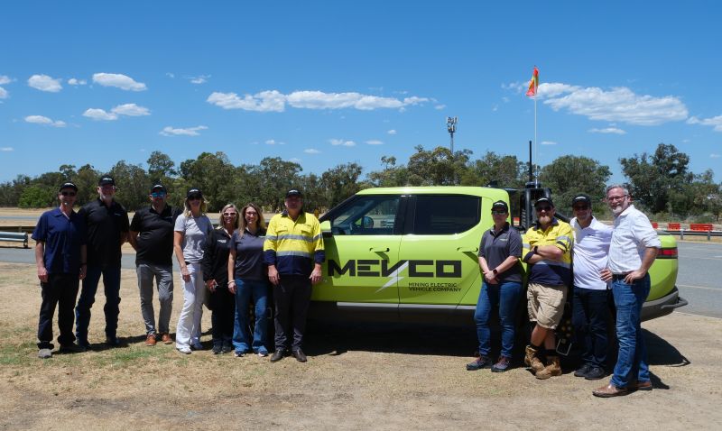 Rivian R1T makes its way overseas in neon green for mining