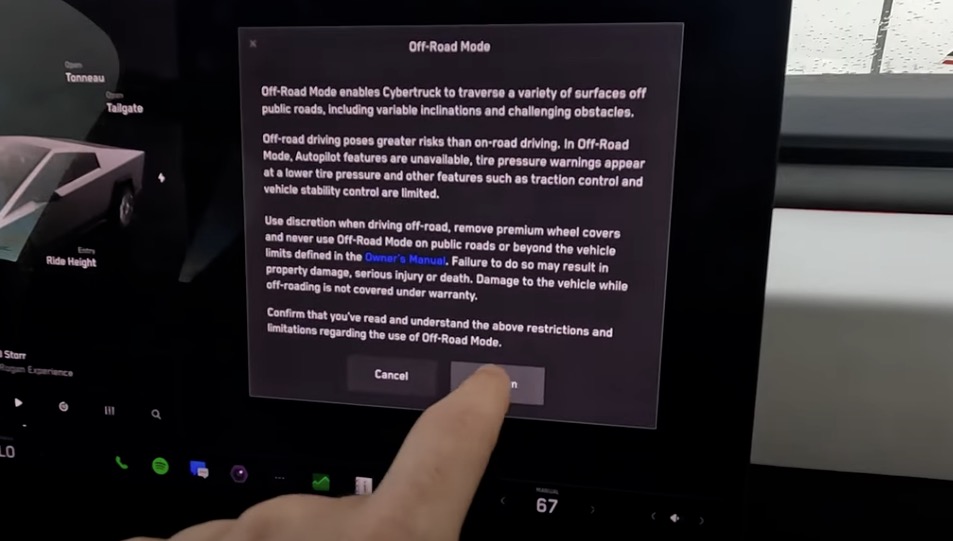 Tesla Cybertruck drives through water in first real-world Wade Mode ...