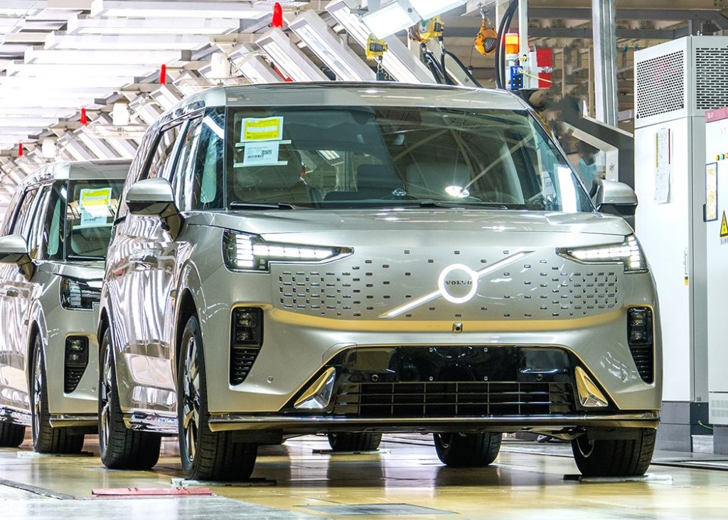 Volvo EM90 officially rolls out as the brand's first electric minivan