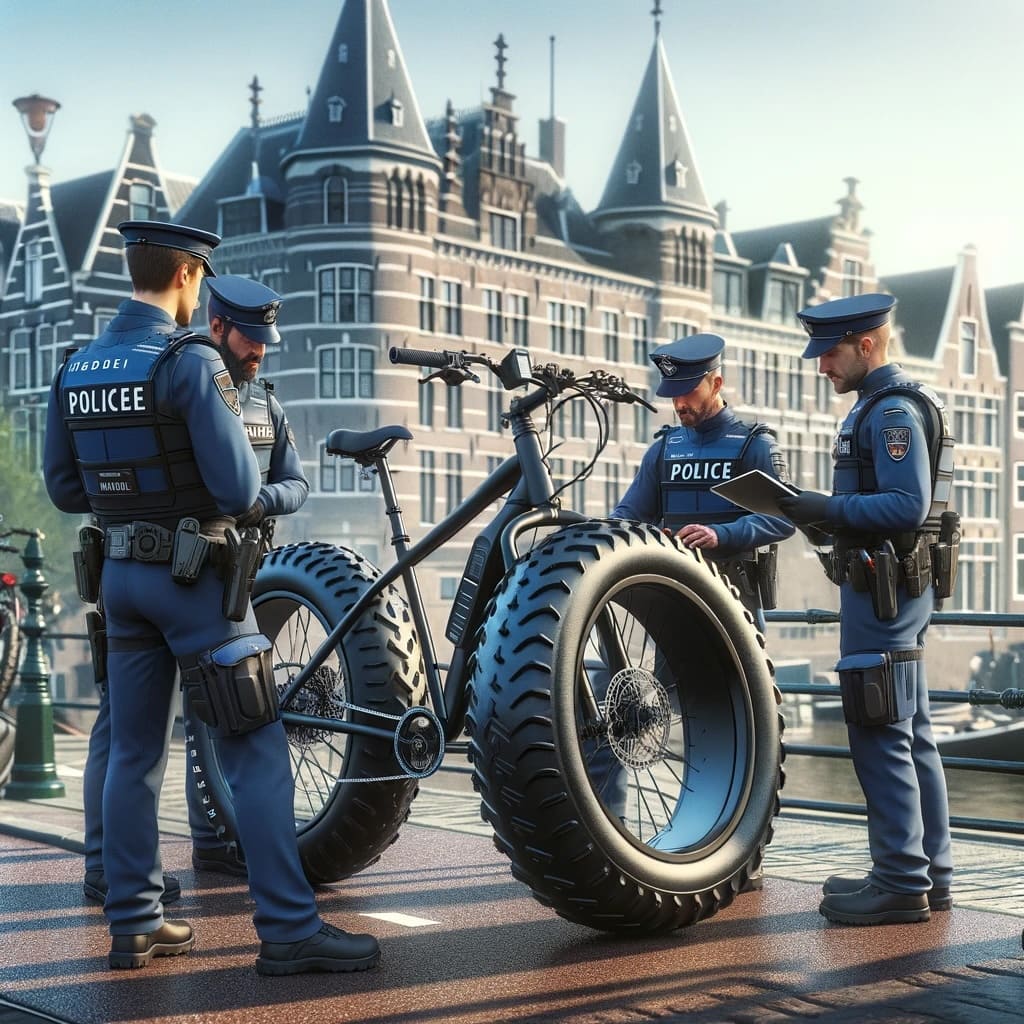 Dutch police have a new trick to measure and catch hot-rod e-bikes
