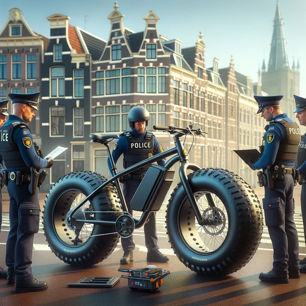 Dutch police have a new trick to measure and catch hot-rod e-bikes