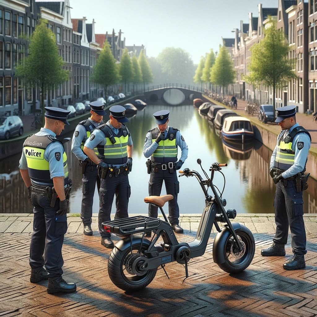 Dutch police have a new trick to measure and catch hot-rod e-bikes