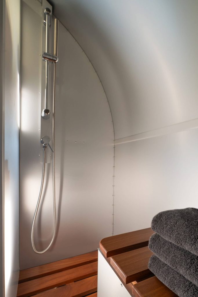 Bowlus Rivet luxury off-grid RV includes yacht-quality battery, solar