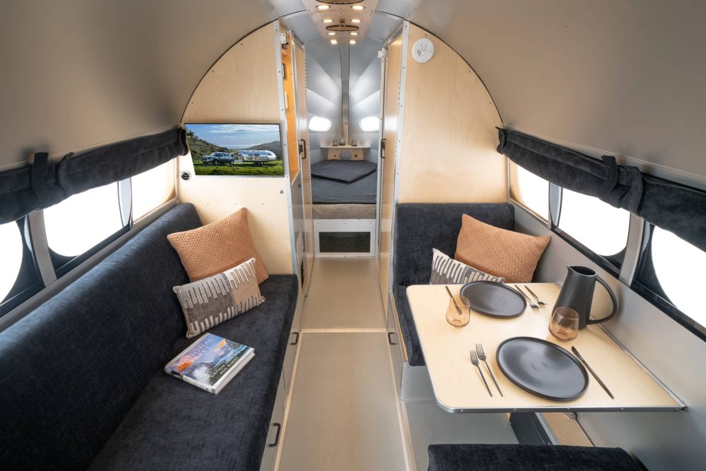 Bowlus Rivet luxury off-grid RV includes yacht-quality battery, solar