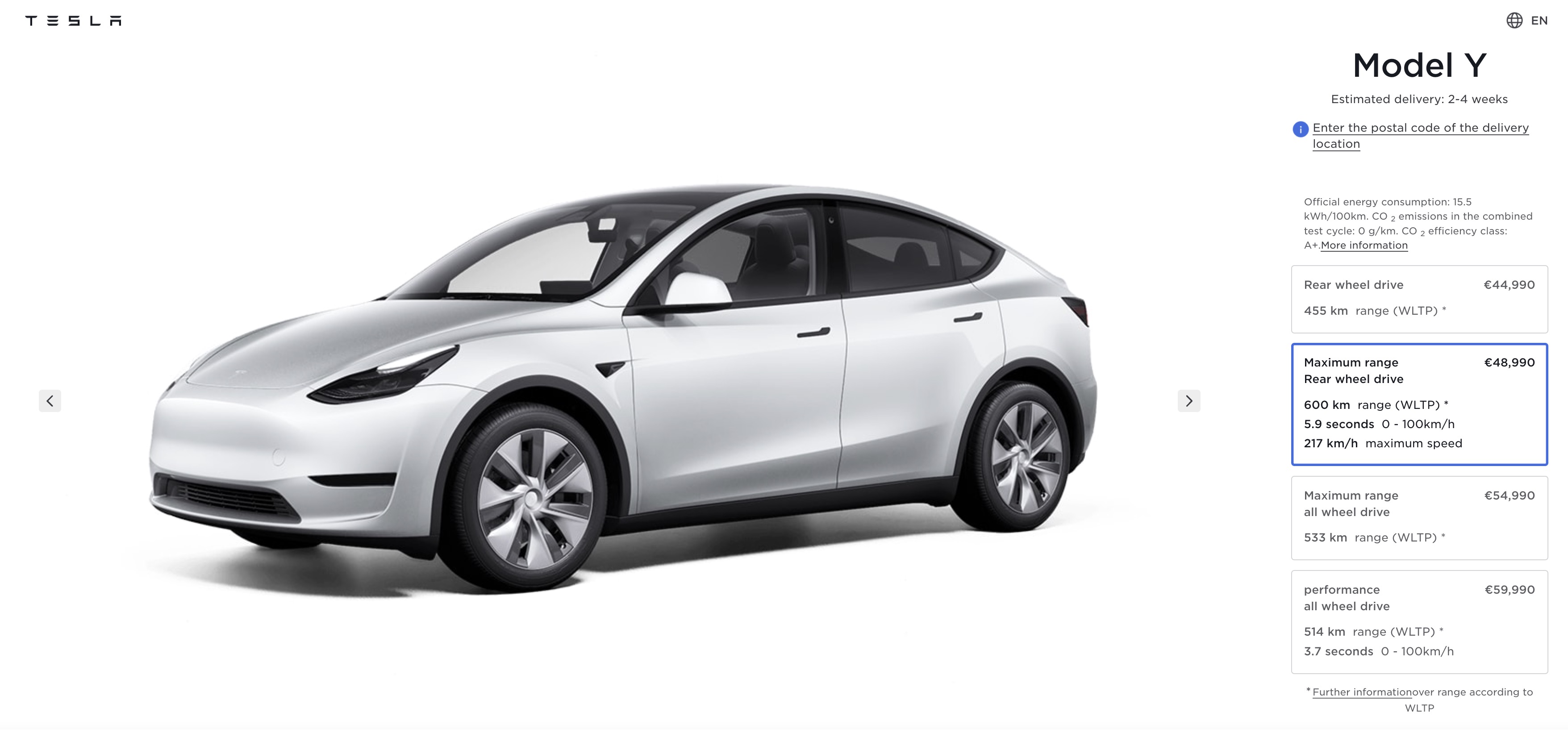 Tesla launches new Long Range rear-wheel-drive Model Y in Europe | Electrek