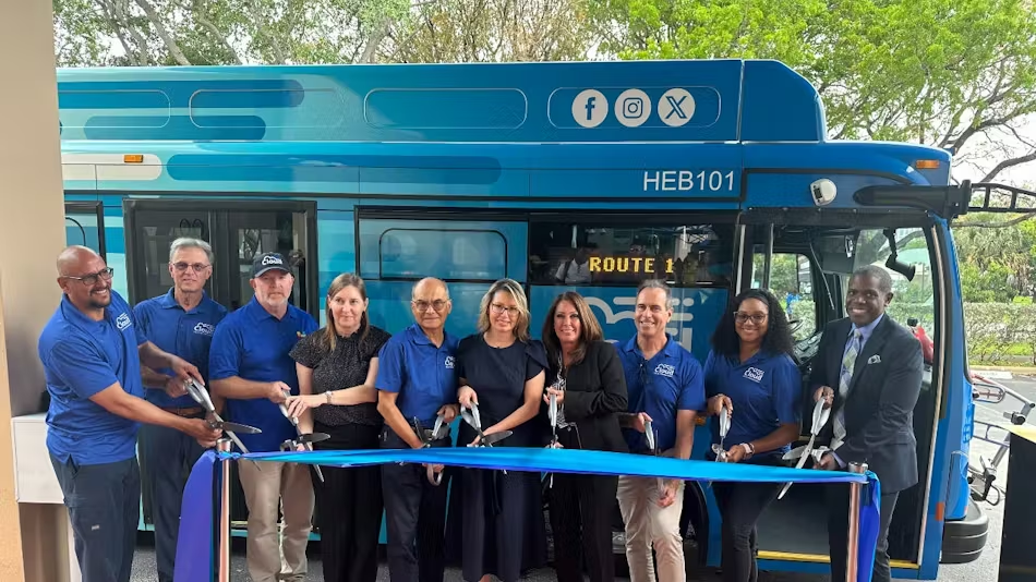 Florida beach town becomes first to launch all electric bus fleet