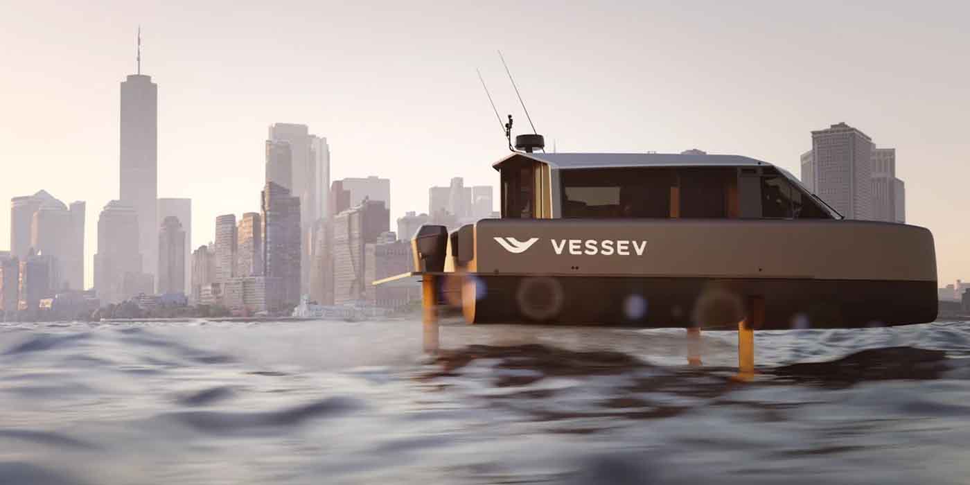 Meet Vessev's electric hydrofoil boat designed for smooth rides