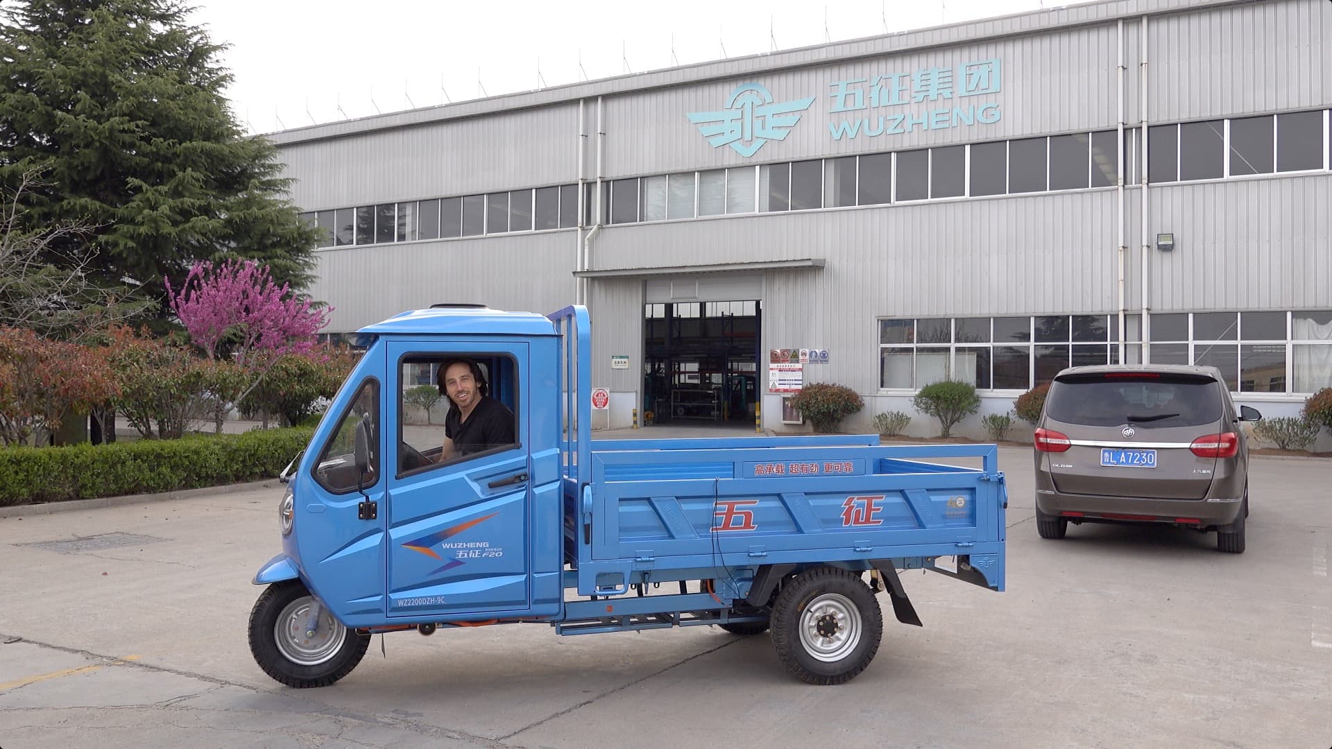 I went to China to test their three-wheeled electric farm trucks