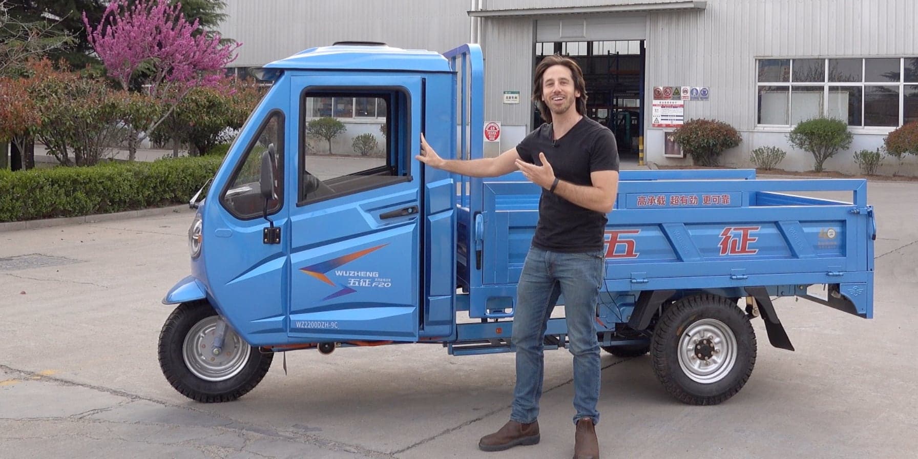 I went to China to test their three-wheeled electric farm trucks