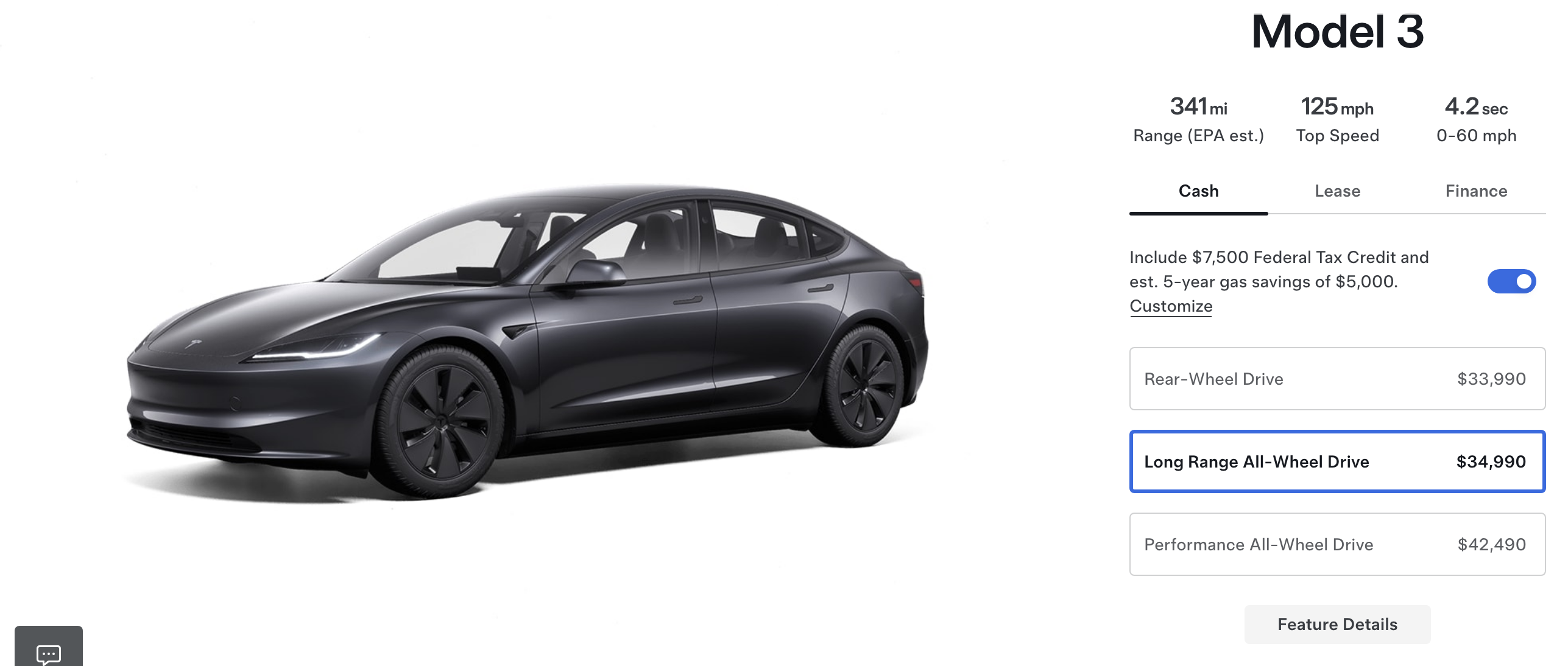 Tesla Model 3 Long Range costs $3,200 more to finance than last week ...