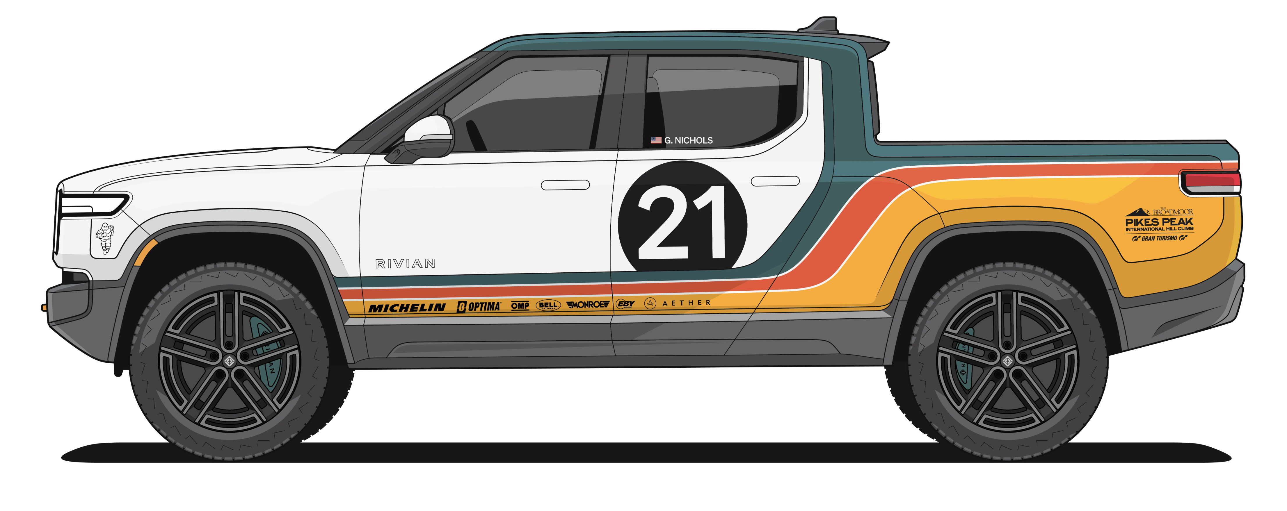 Rivian will race the new 1,025hp Ascend Quad Max R1T at Pike's Peak ...