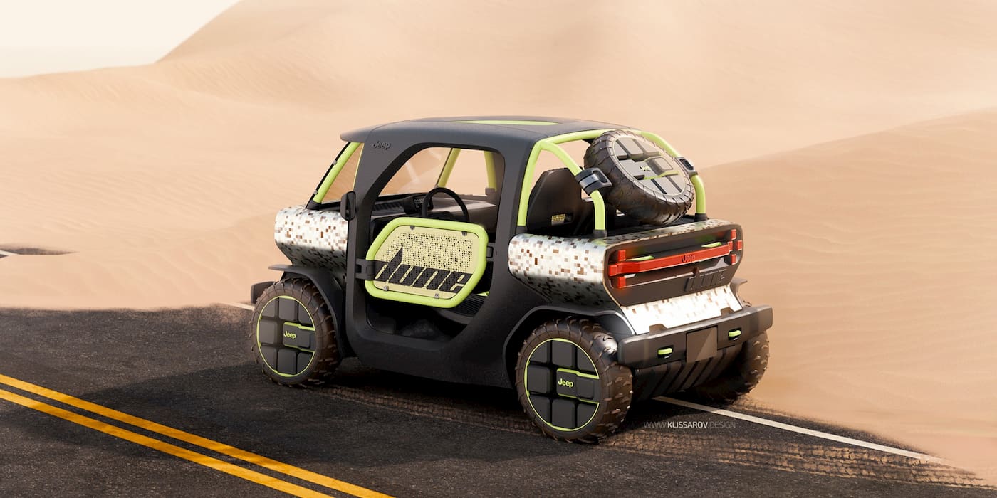 Meet the Jeep Dune, the rugged city EV with a DJ booth