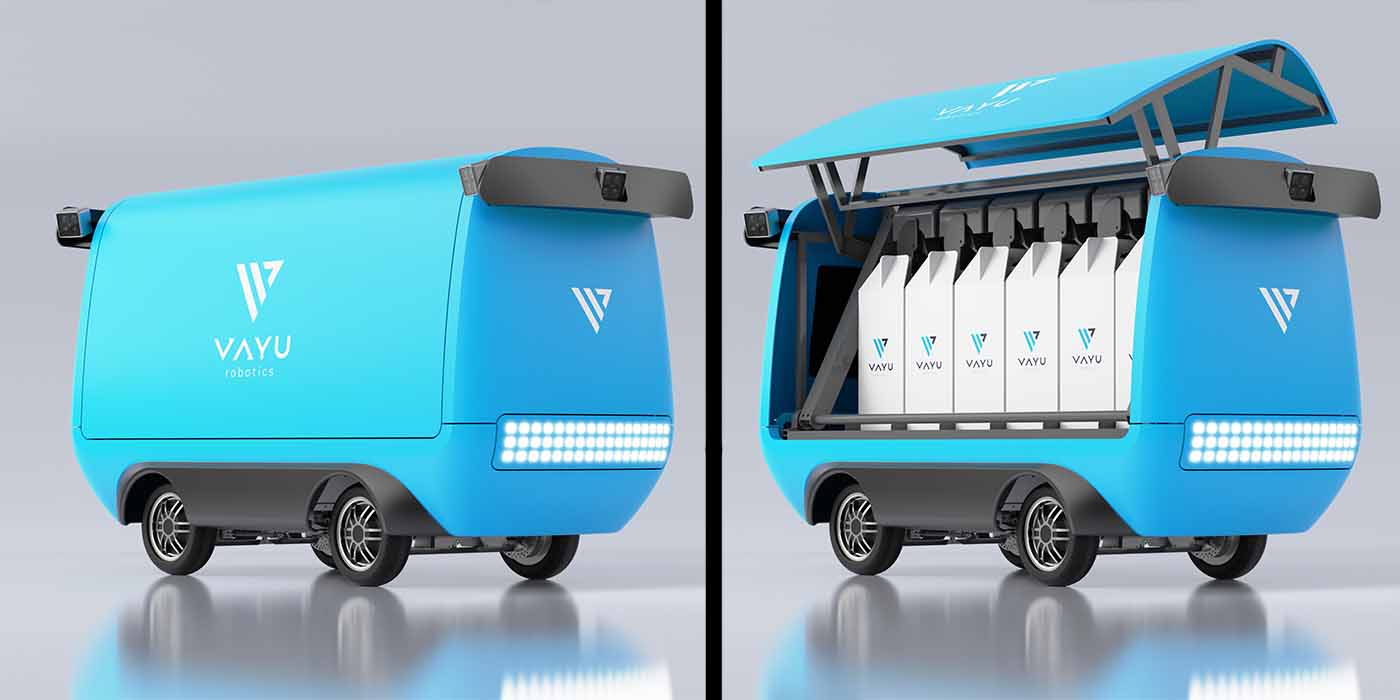 Vayu unveils LiDAR-free delivery robot that can drive 20 mph