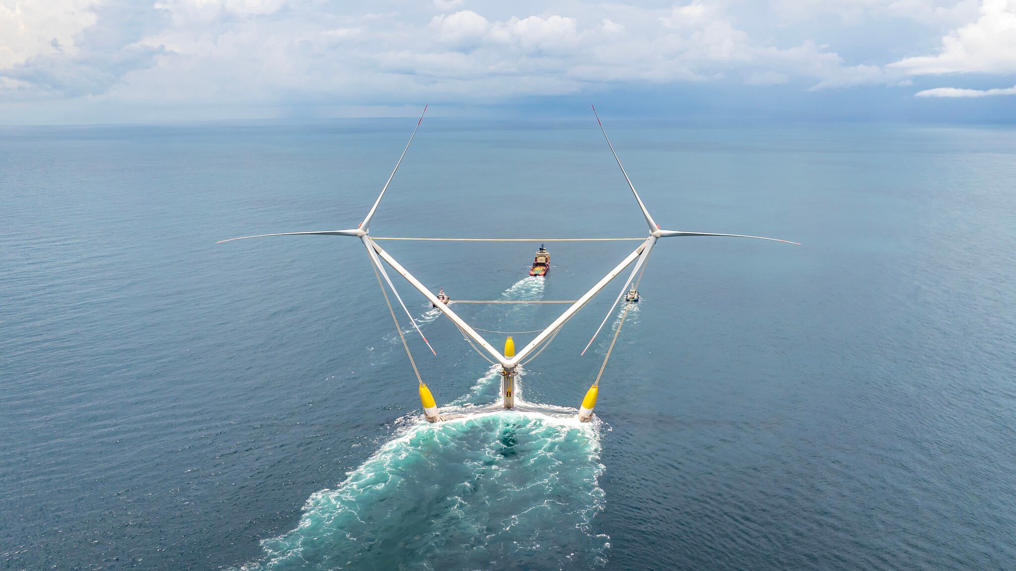 The world's largest single-capacity floating wind platform has two ...