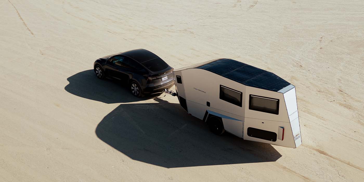 Polydrops' new $40K electric trailer uses solar panels from Aptera