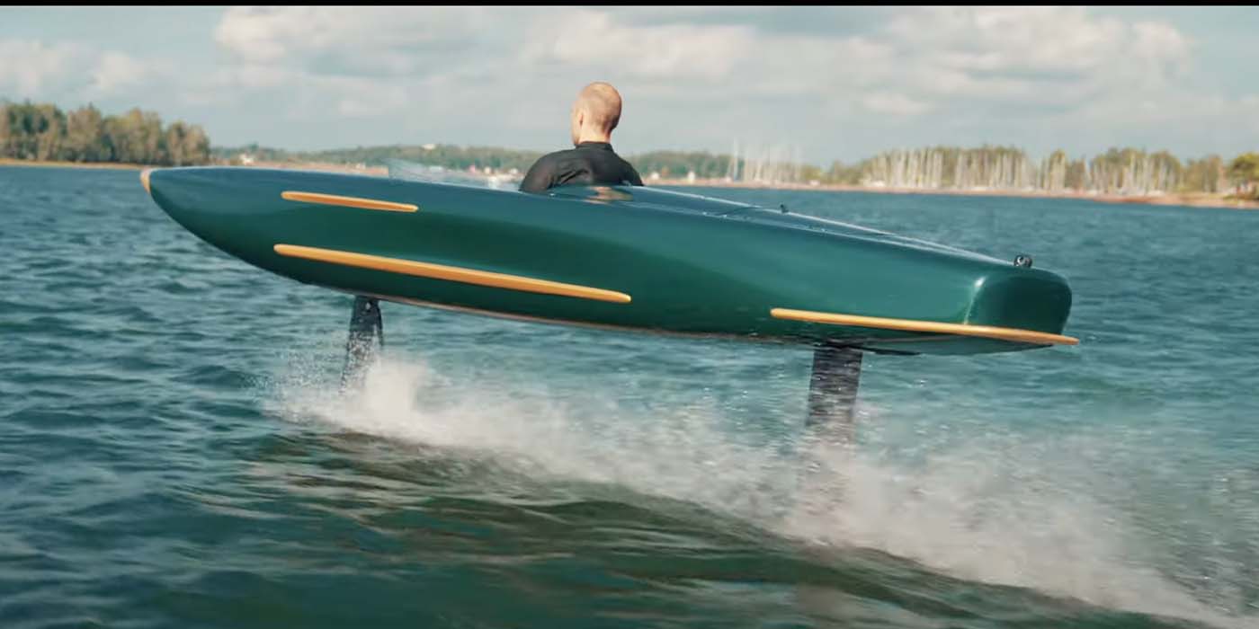 Foil.One's single passenger electric hydrofoil boat will turn heads