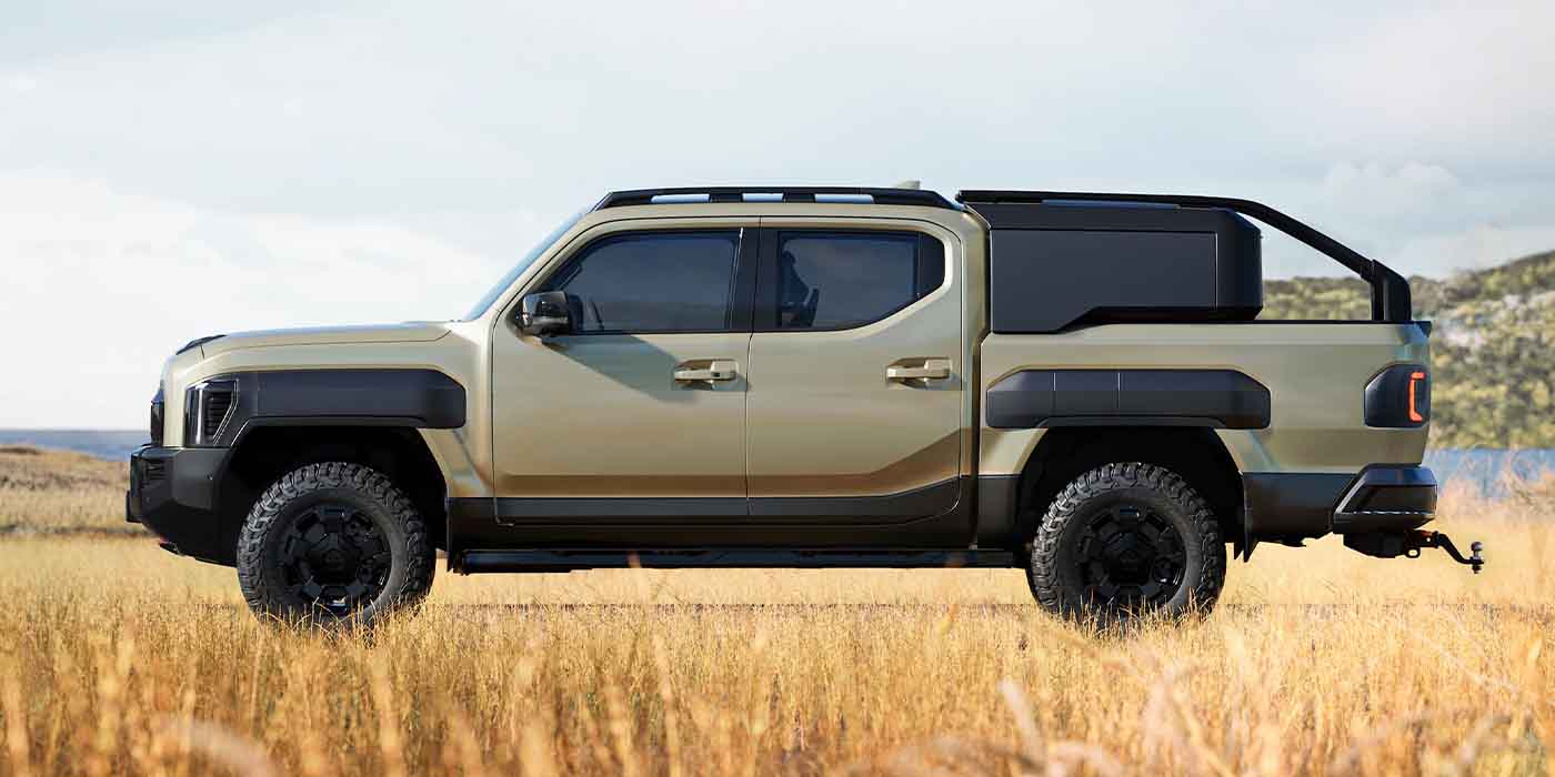 Kia's Tasman unveil teases what an all-electric pickup may look like