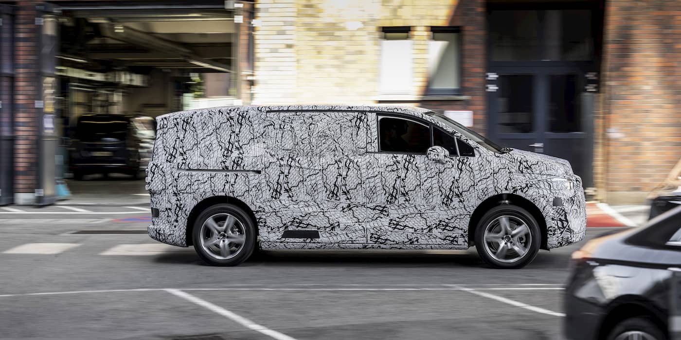 Mercedes first VAN.EA electric vans spotted in public in new teaser