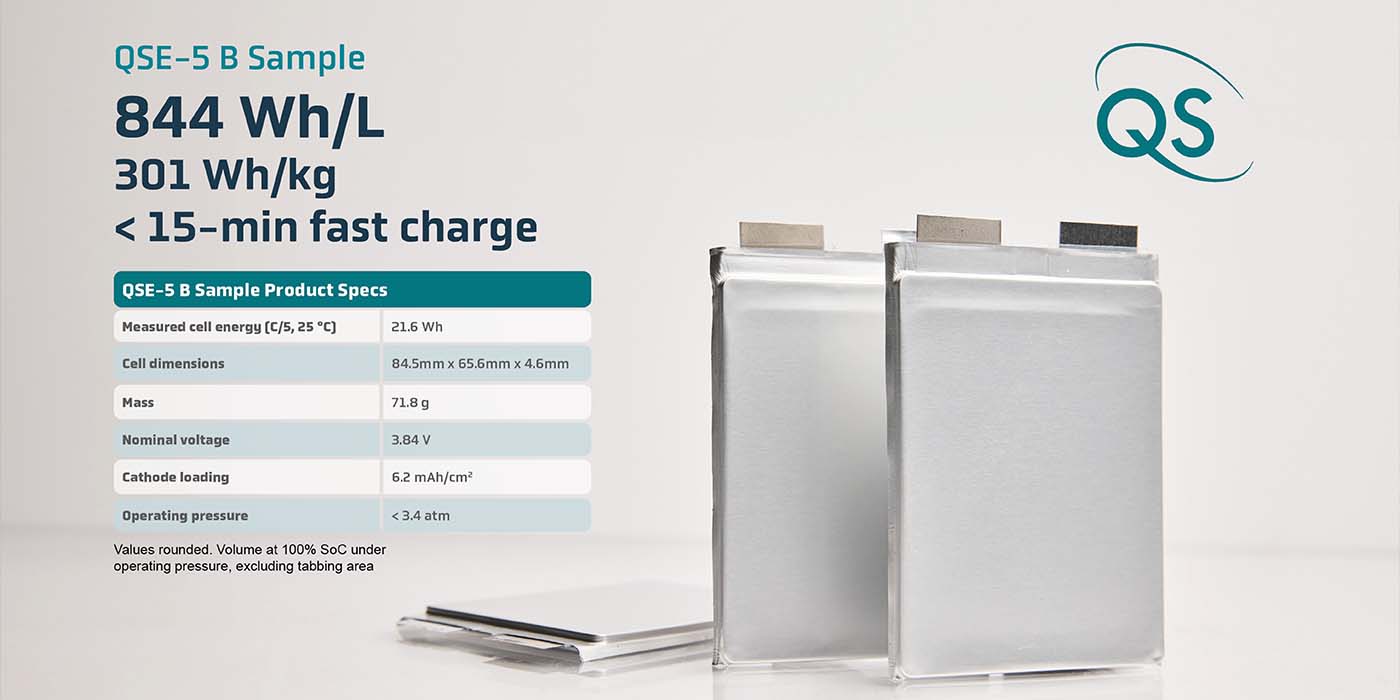 QuantumScape begins production of B-sample solid-state cells