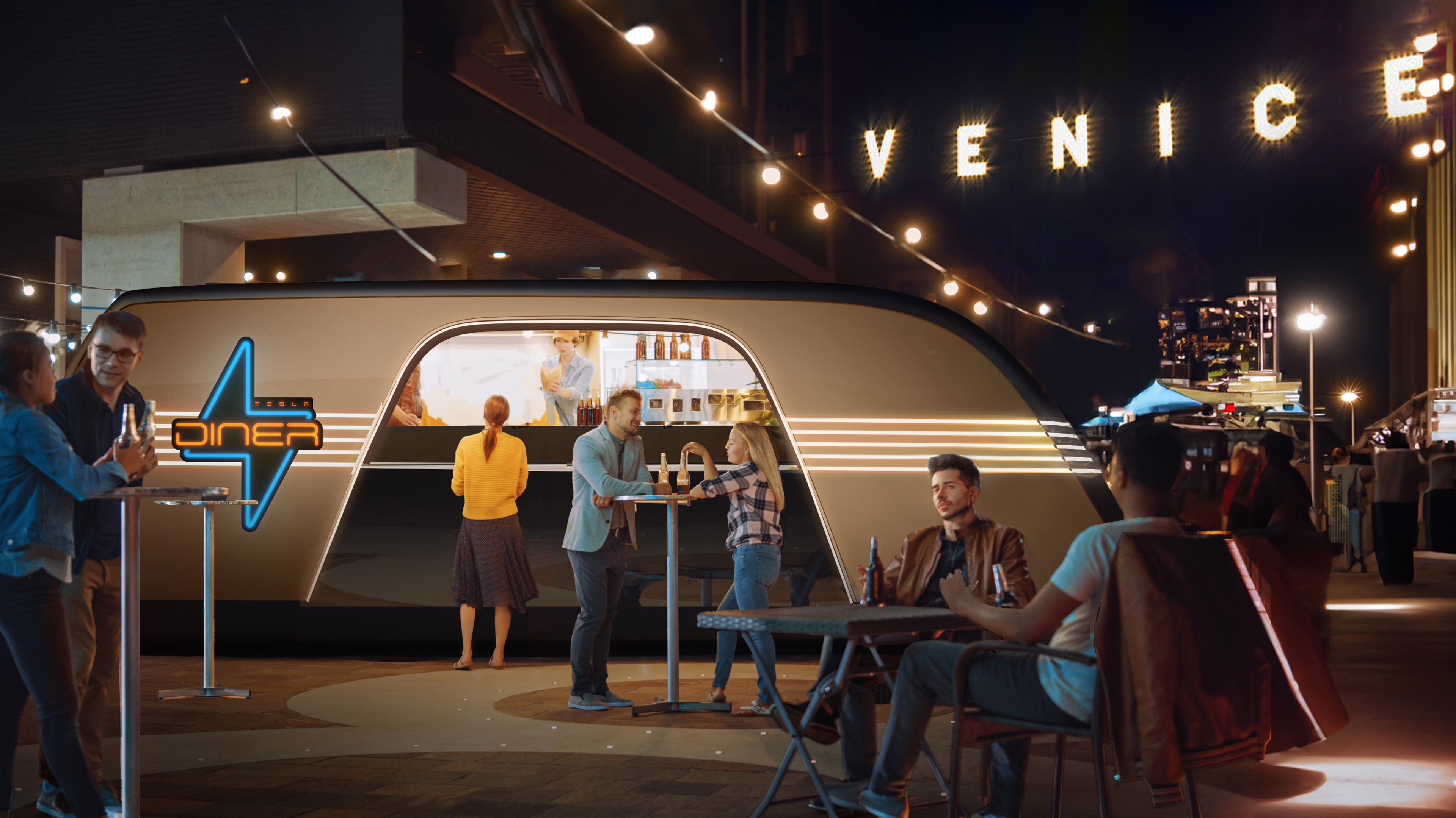 Tesla unveils Robovan, a 20-seat autonomous passenger/cargo van | Electrek