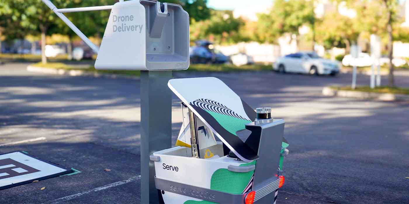 Serve and Wing partner to test robot-to-drone food deliveries