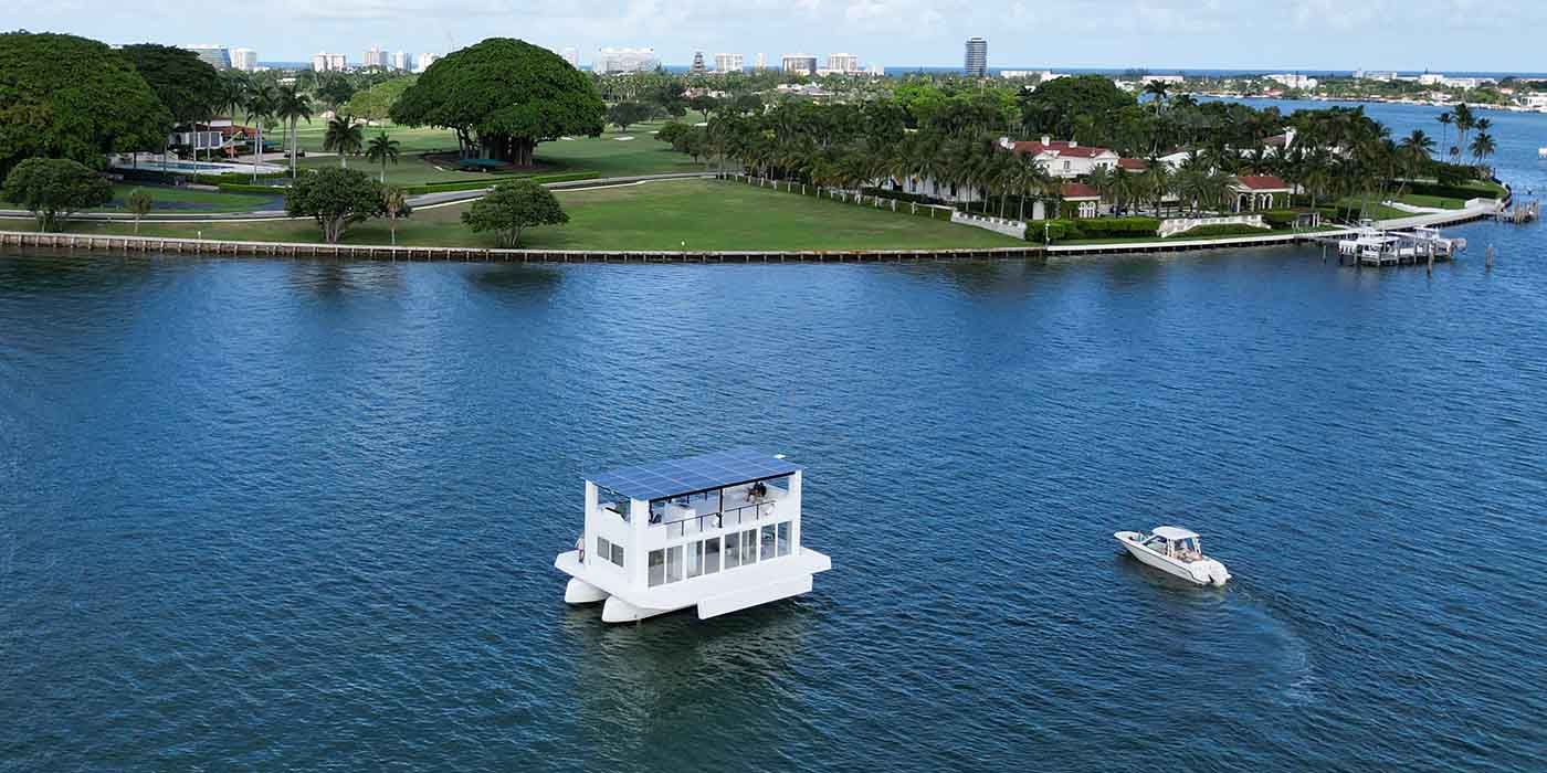 Arkup unveils latest solar-electric modular houseboat with Starlink