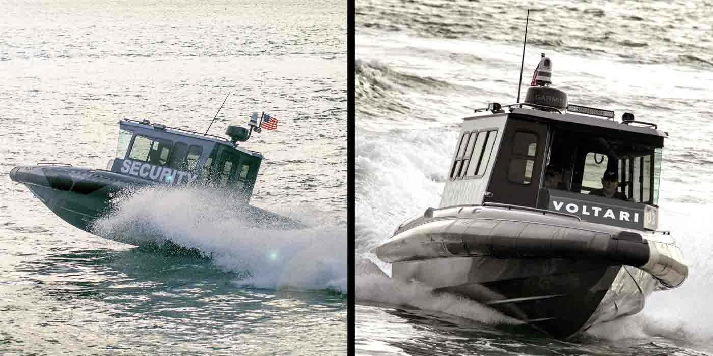 Voltari's electric patrol boat offers speed for security applications