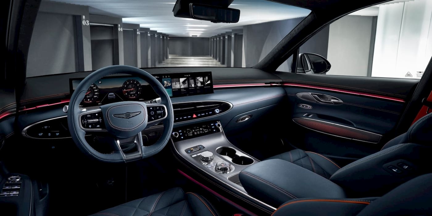 Check out the lavish interior on the new Genesis Electrified GV70