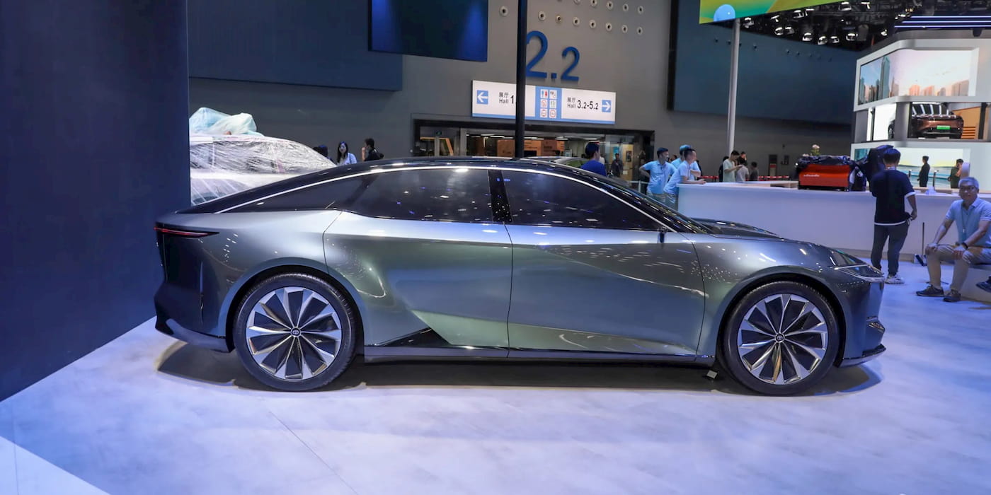 Toyota unveils new bZ7 EV, a surprisingly stylish electric sedan