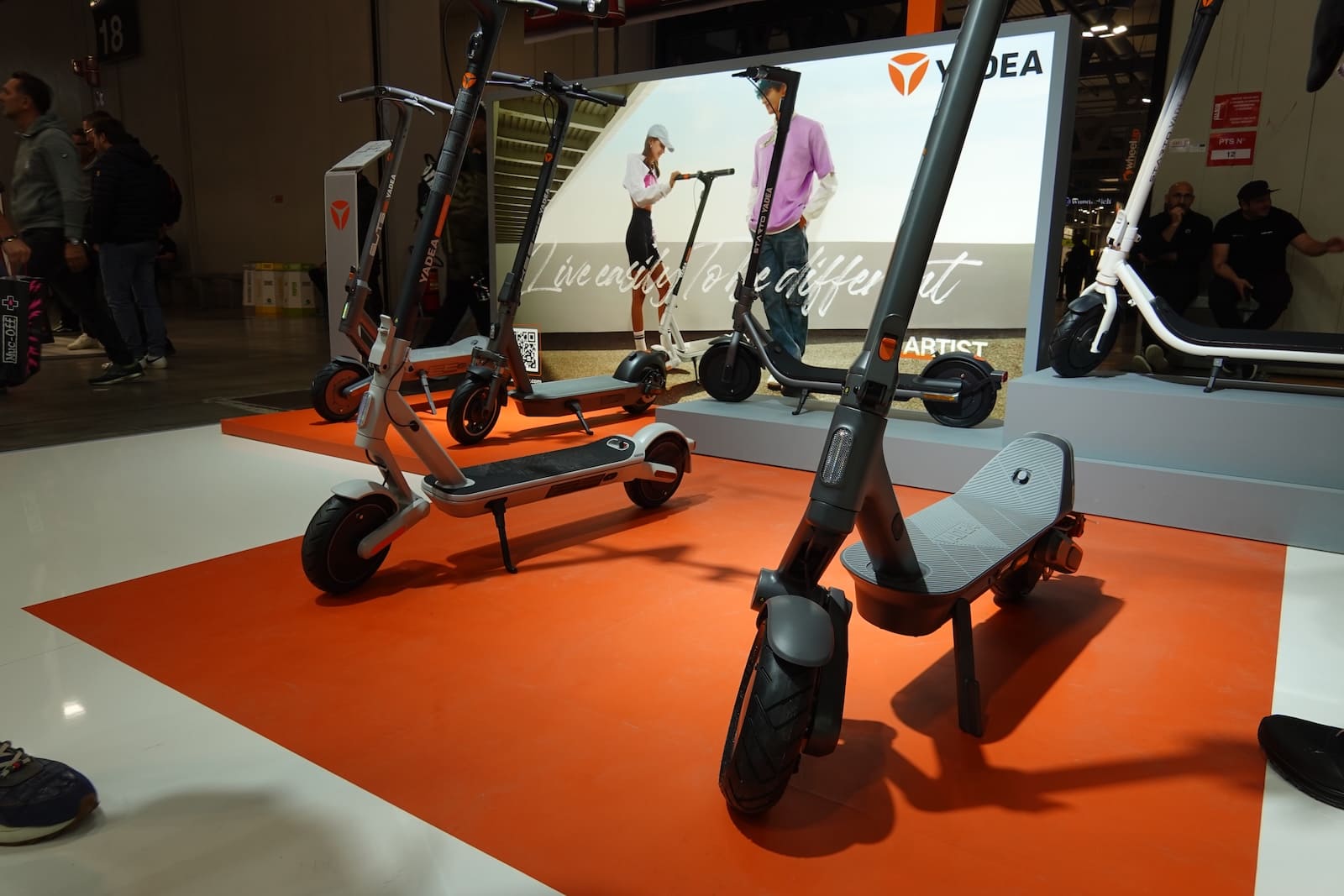 Yadea showcases its wide range of e-motorcycles and scooters