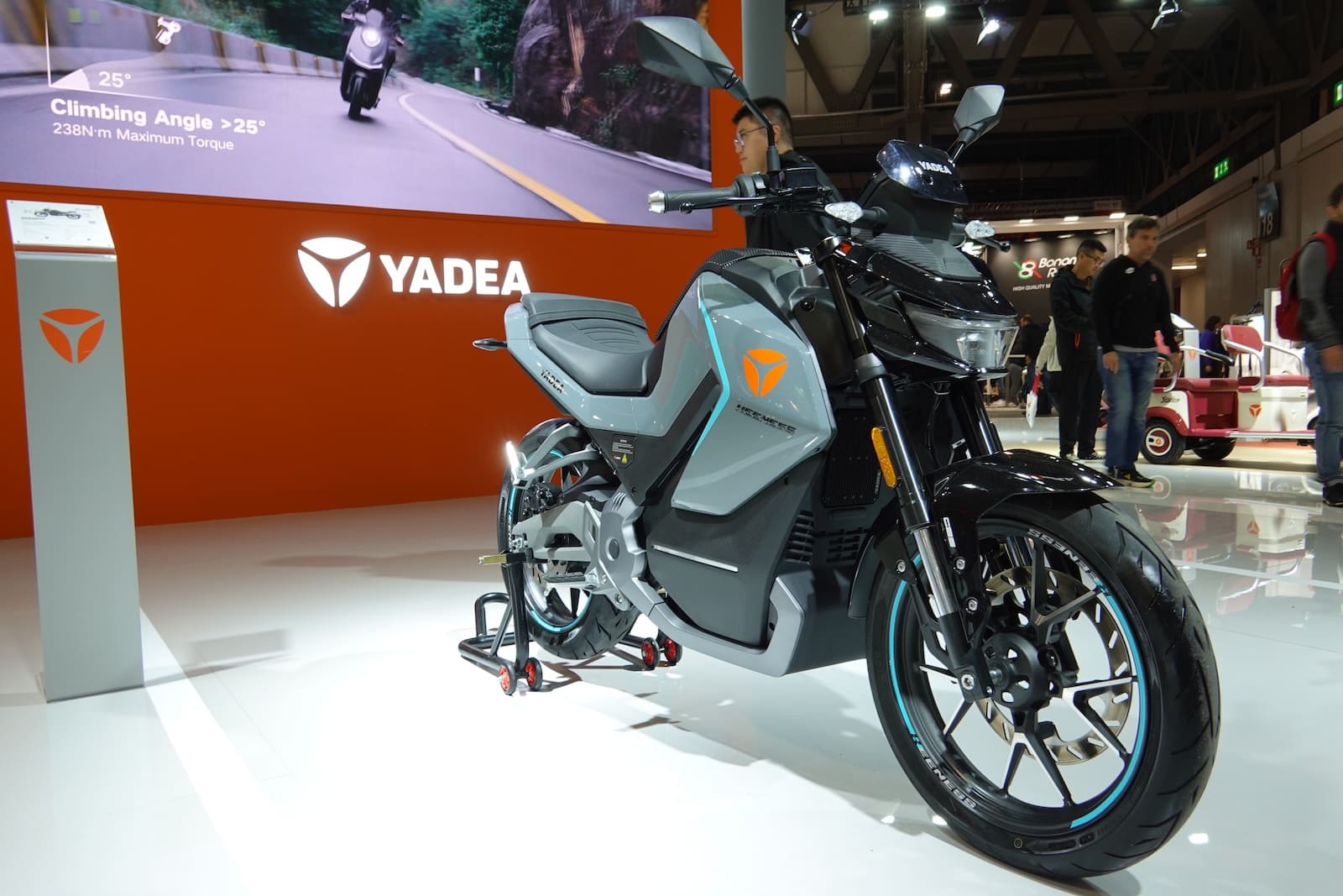Yadea showcases its wide range of e-motorcycles and scooters