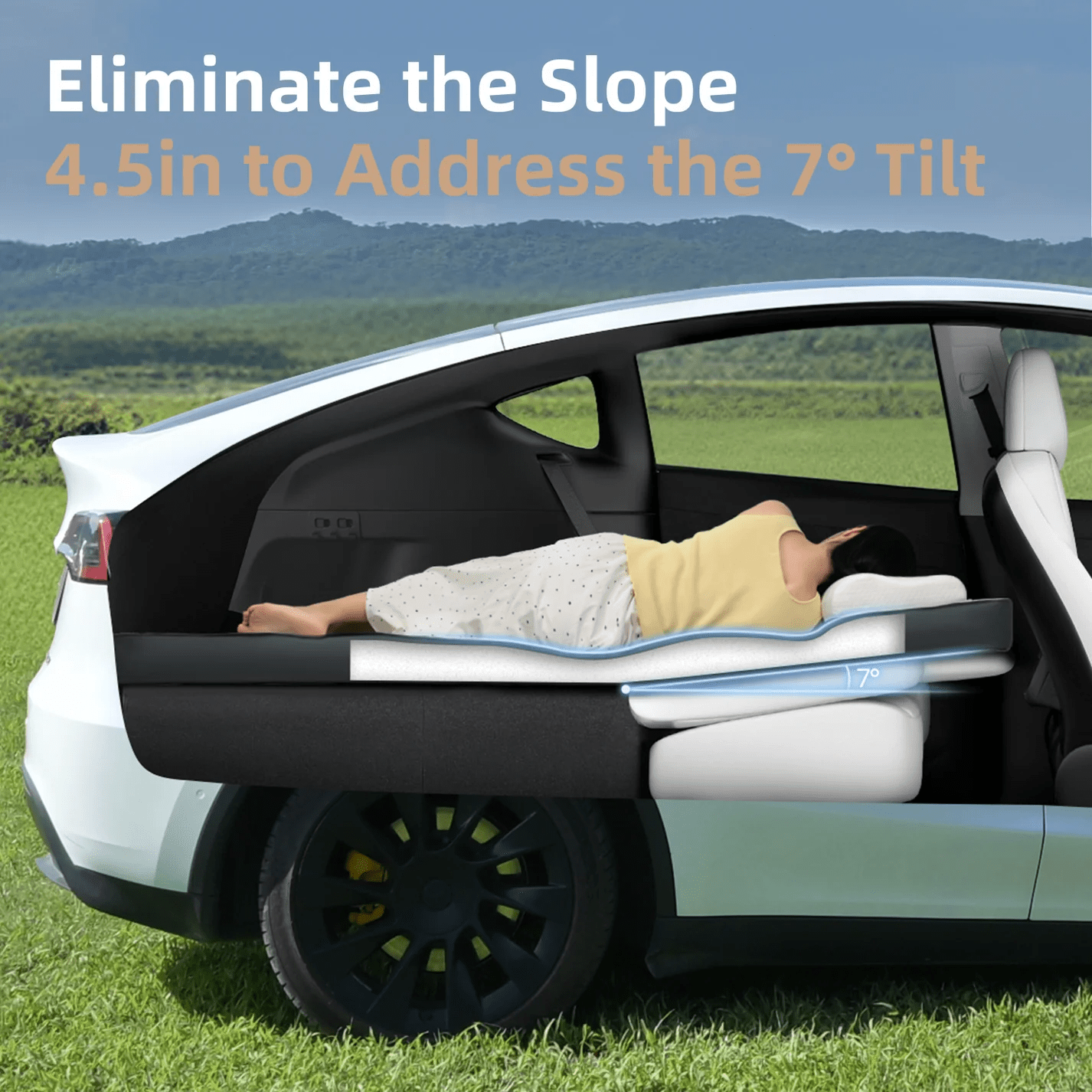 Tesla Model Y Havnby air mattress adds stars to Camp Mode | Electrek