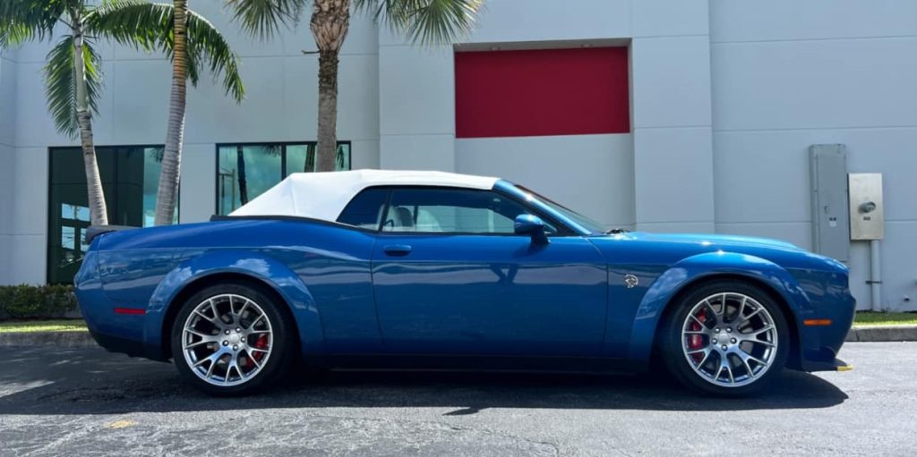 Dodge Charger Daytona EV gets first convertible drop top upgrade