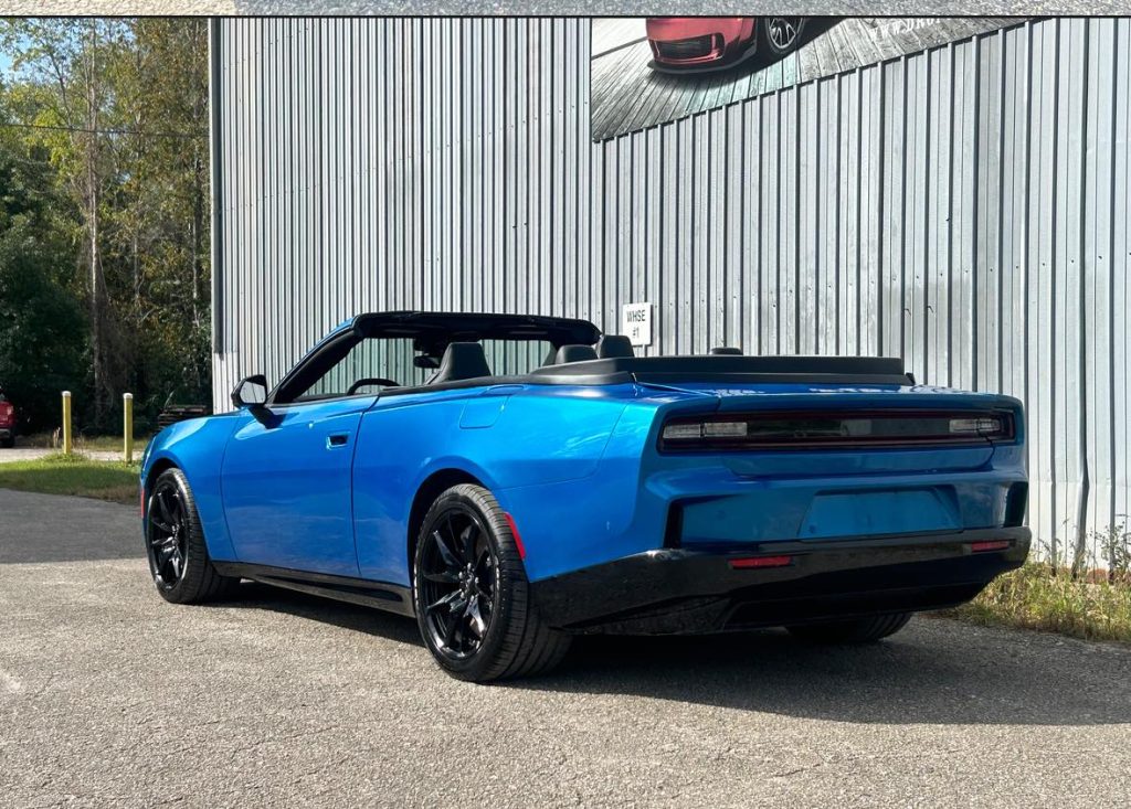 Dodge Charger Daytona EV gets first convertible drop top upgrade