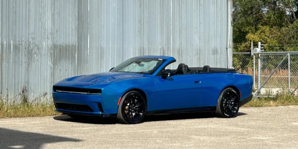 Dodge Charger Daytona EV gets first convertible drop top upgrade