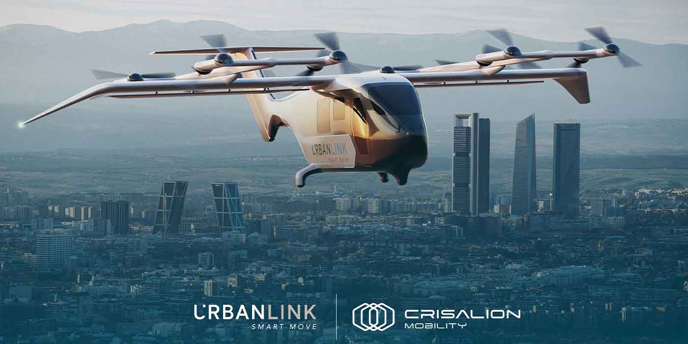 UrbanLink partners with CRISALION to operate eVTOLs in Europe