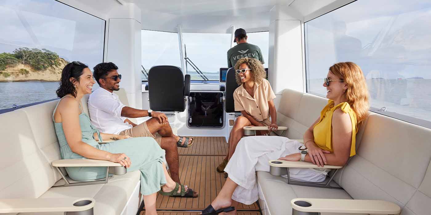 Vessev electric hydrofoiling boat takes on first passengers [Video]